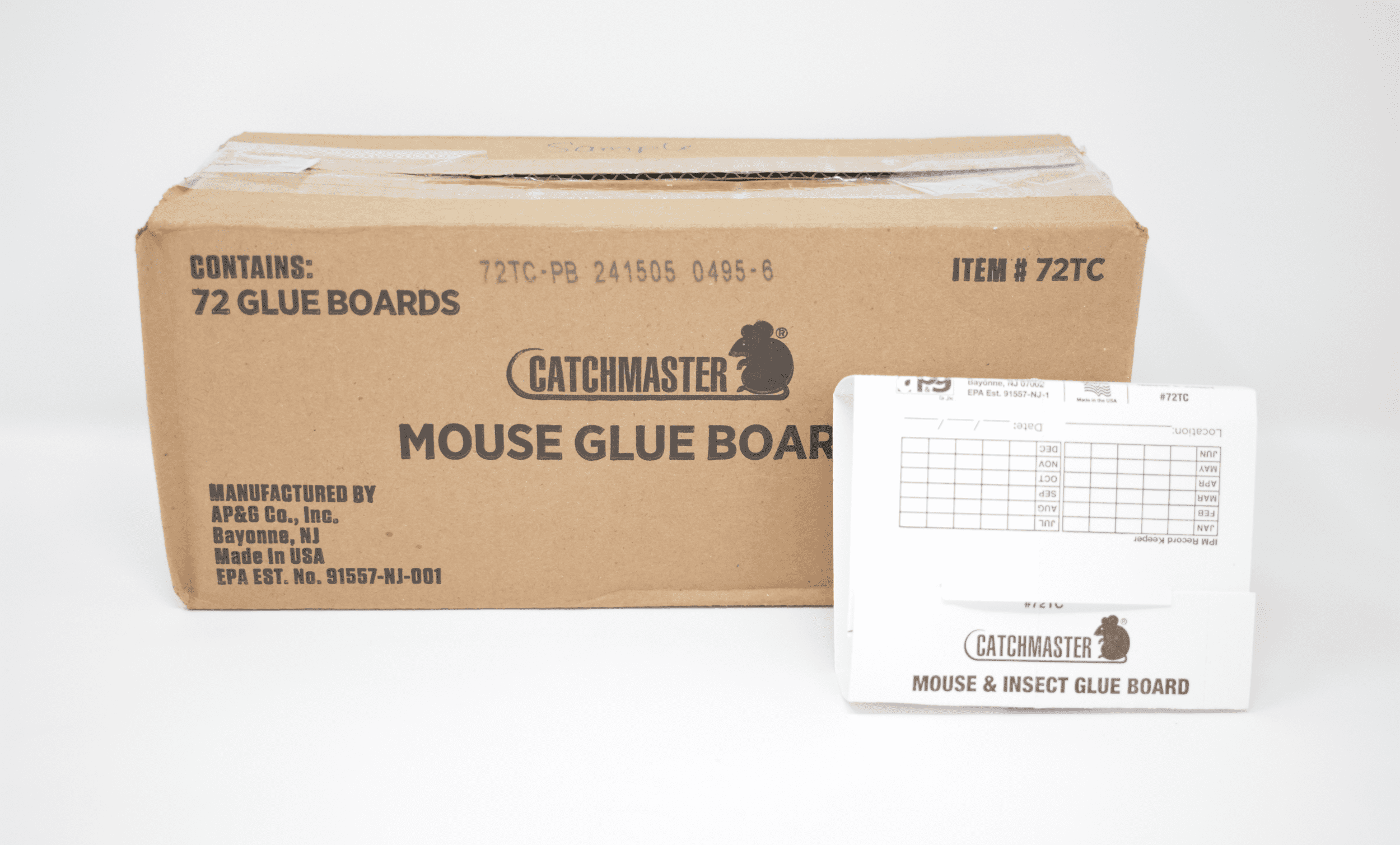 Catchmaster Mouse Glue Traps Case 72 Glue Boards Long-Lasting Indoor ...