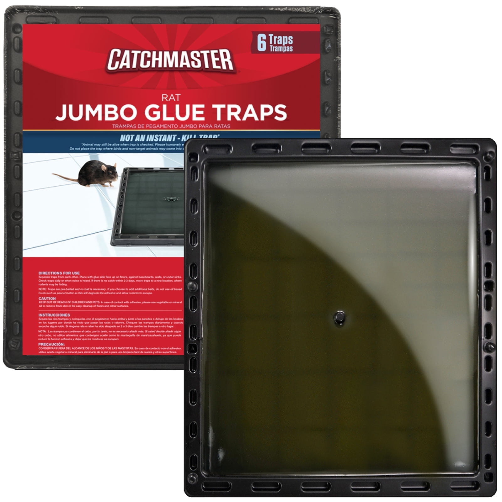 Catchmaster Rat, Mouse, Snake & Insect Glue Tray Glue Traps & Monitors ...