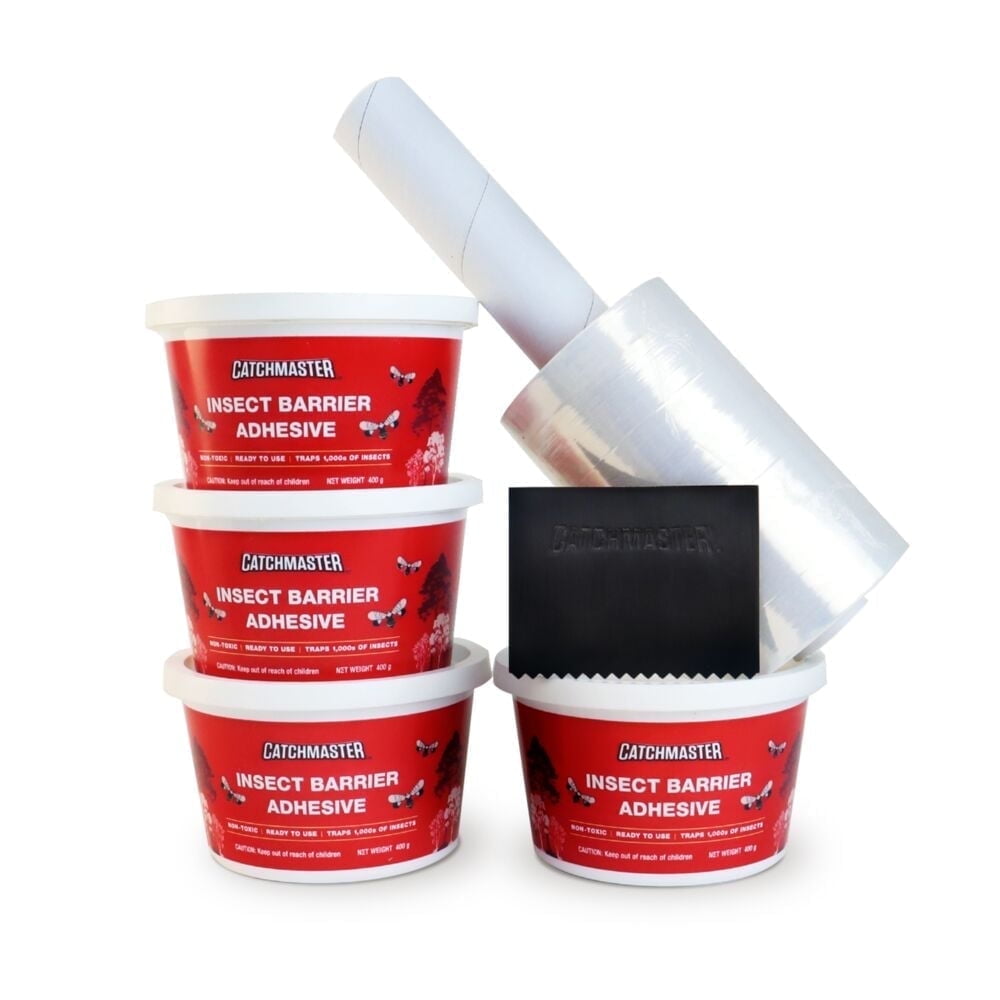 Catchmaster Tree Banding Insect Barrier DIY Kit, 4Pk, 15oz. Spreader ...