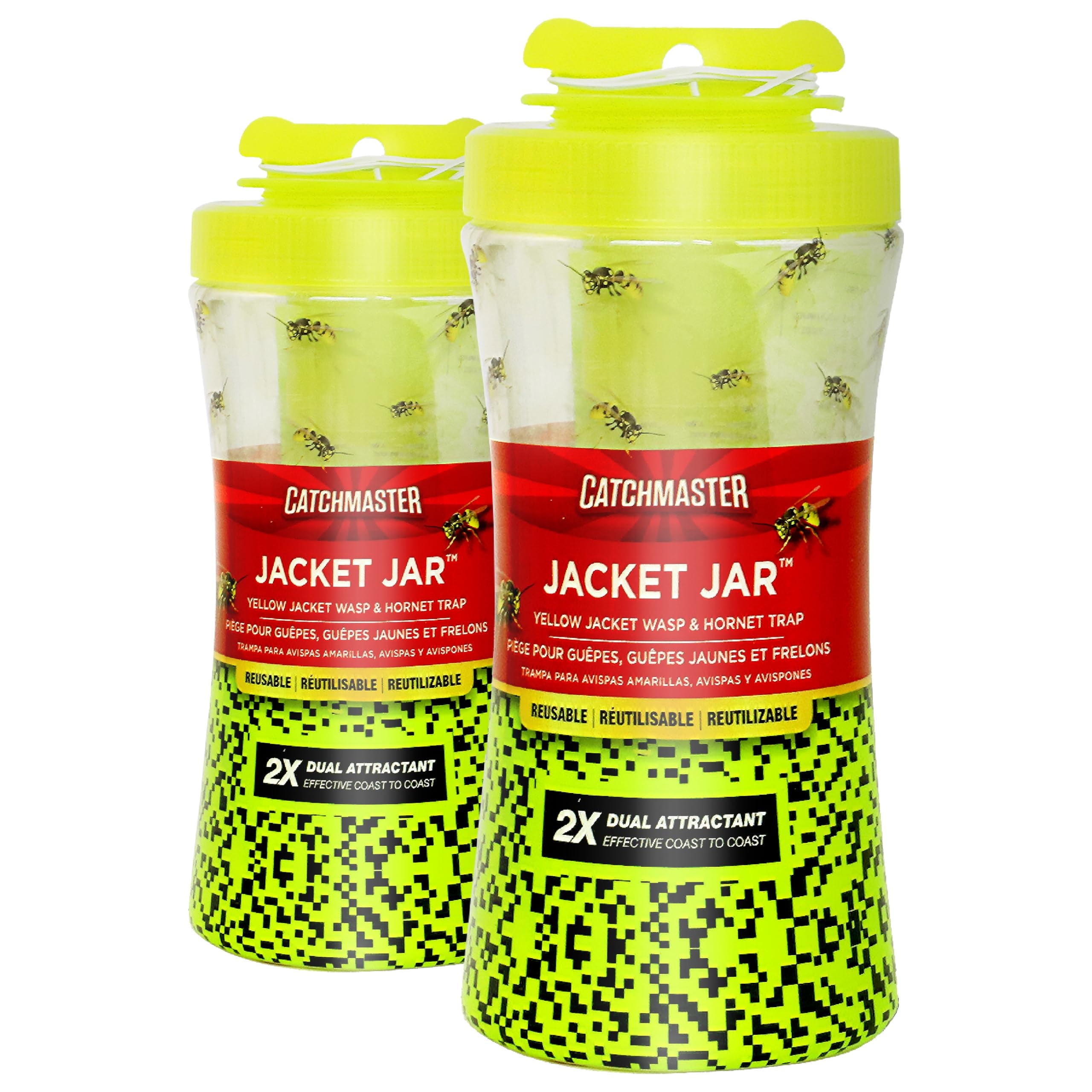 Catchmaster Yellow Jacket, Hornet, JKF25 & Wasp Trap Jar Reusable Bug ...