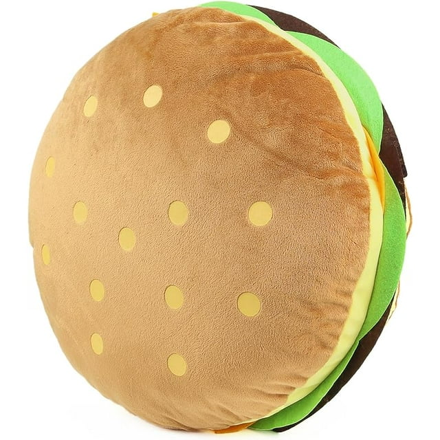 Catchstar Cheeseburger Plush Kids Hamburger Pillow: Stuffed Burger ...