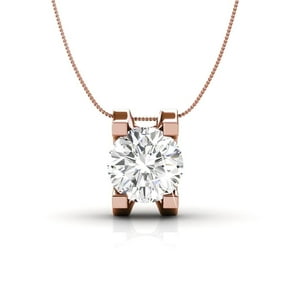 "Cate & Chloe Zara 18k Rose Gold Necklace, Swarovski Crystal Pendant ...