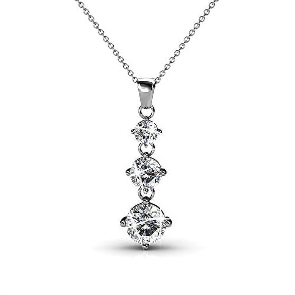 Cate & Chloe Delilah 18k White Gold Love Pendant Necklace with ...