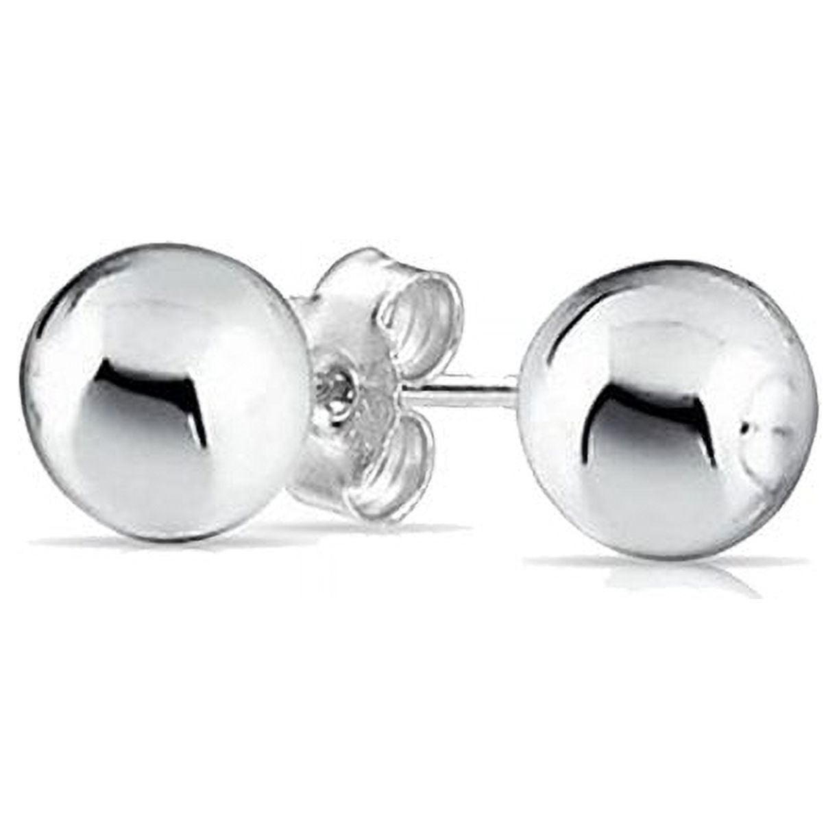 Cate & Chloe Harper Sterling Silver Round Polished 8mm Ball Dainty Stud ...