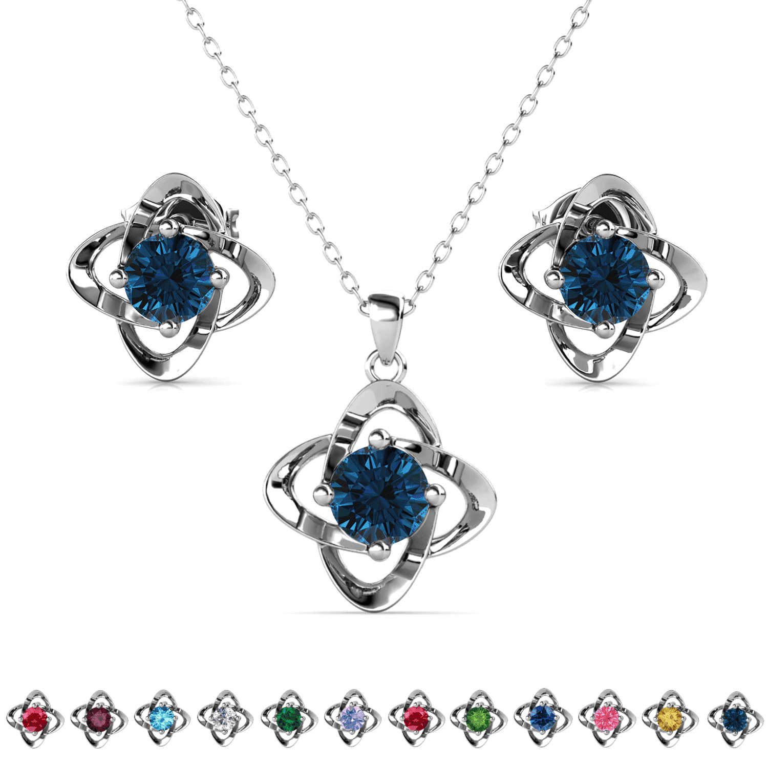Cate & Chloe Infinity December Birthstone 18k White Gold Plated Women ...