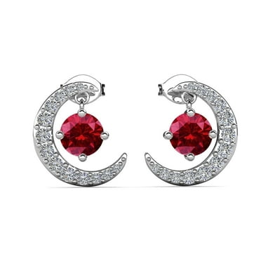Swarovski Attract Rhodium Plated Stud Earrings - Walmart.com