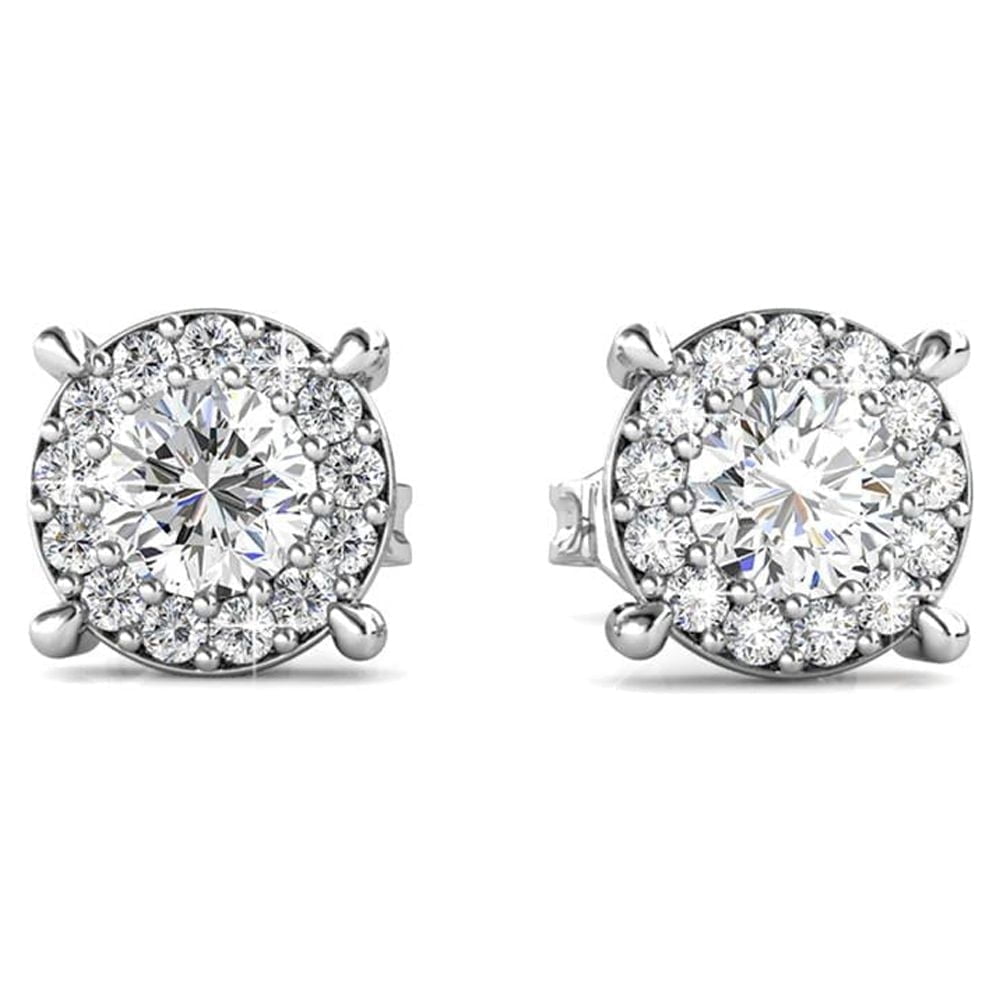 Cate & Chloe Raylee 18k Gold Plated Stud Earrings with Swarovski ...