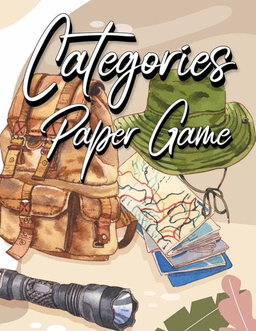 Categories Paper Game: 120 Paper Sheets for Playing Scattergories Board ...
