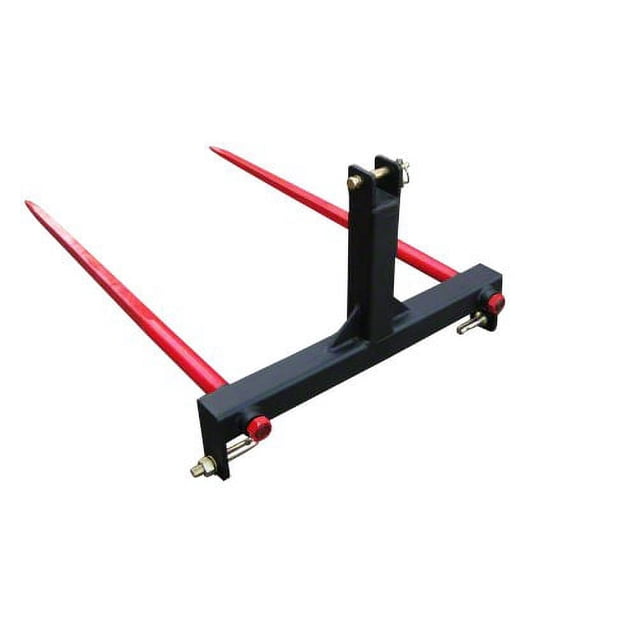 Category 1 Tractor 3 Point Attachment with 2 x 49" Hay Bale Spear ...