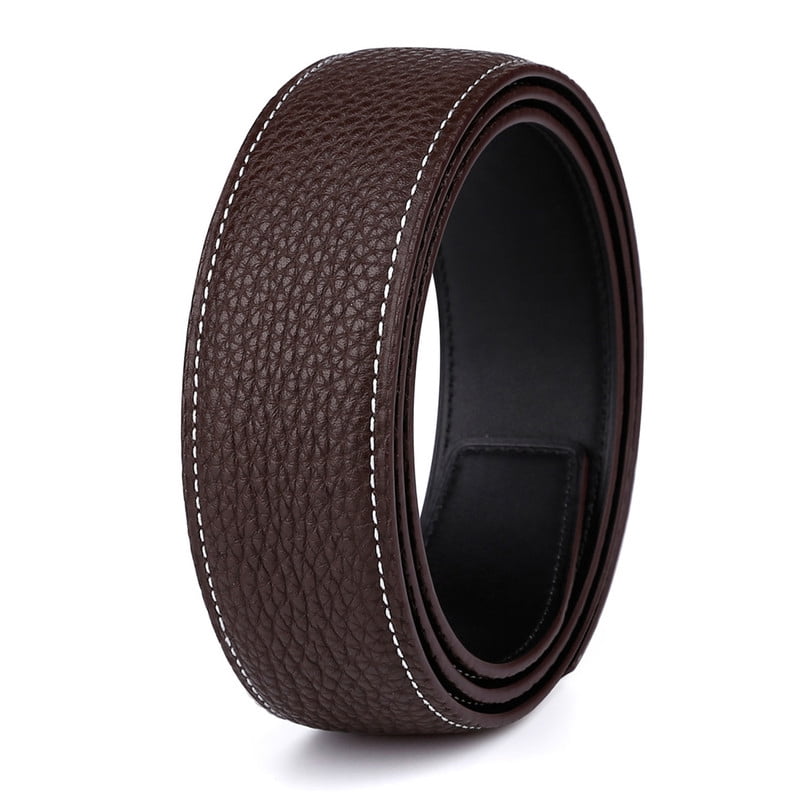 ‌Catelles Top-grain Cowhide Brown Leather Belt Strap for Pin or Plate ...