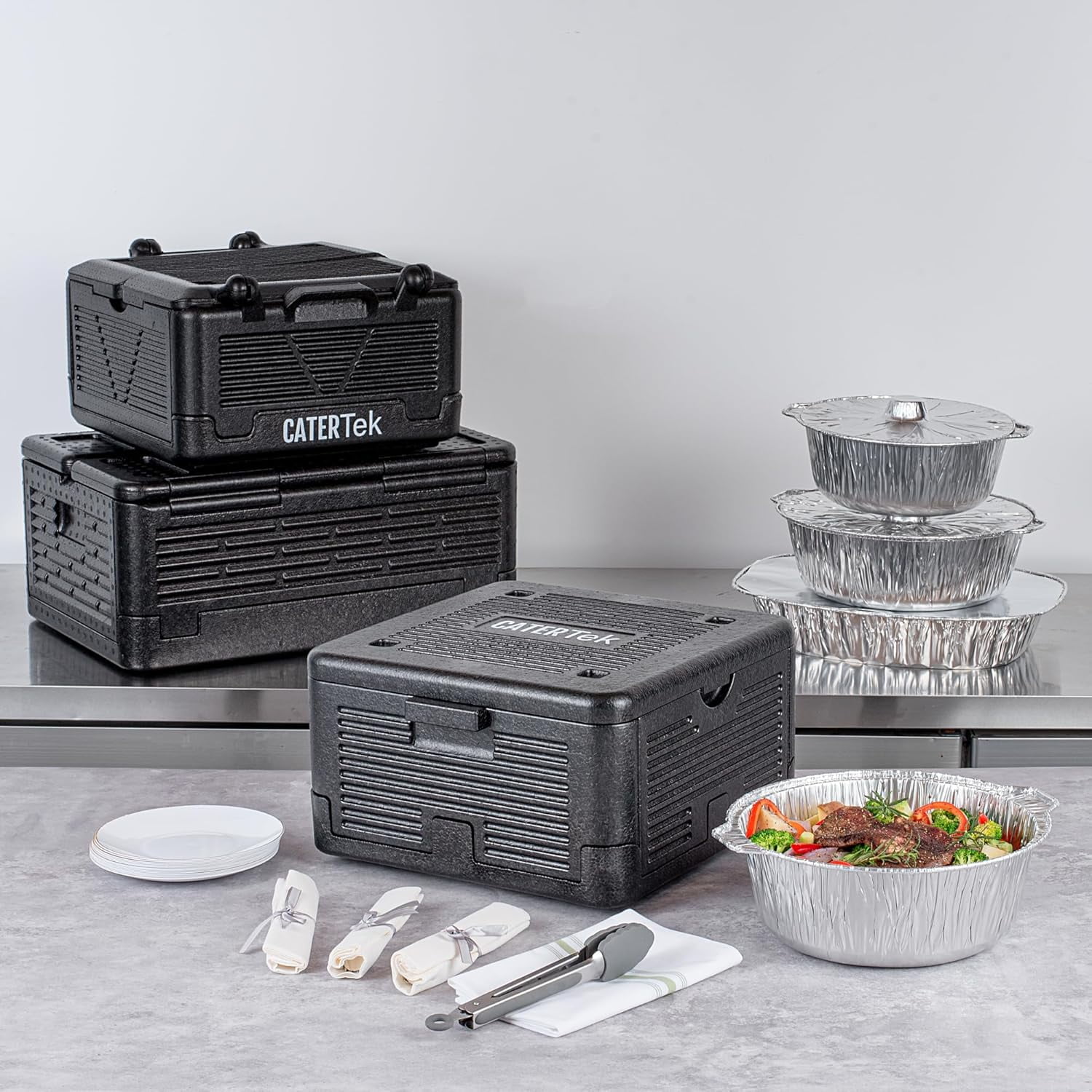 -Cater Tek 14 Quart Catering Hot Box, 1 Top Load Insulated Food Pan ...
