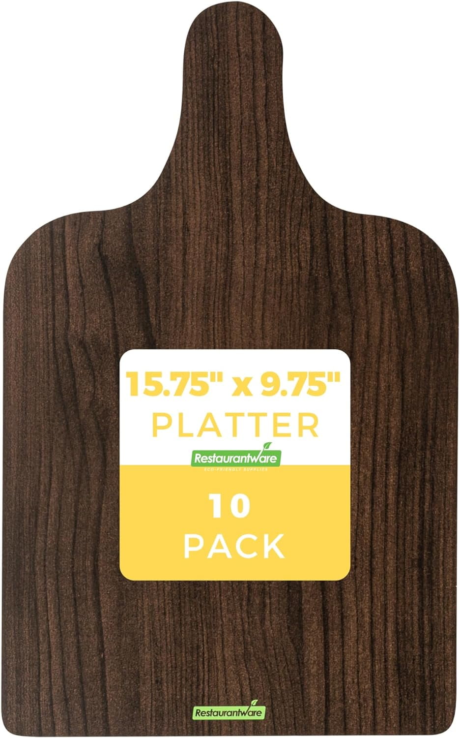 Cater Tek 15.8 X 9.8 Inch Charcuterie Boards 10 Faux Wood Cheese Boards ...