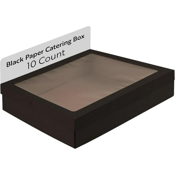 Cater Tek 17.9 x 12.3 x 3.2 Inch Baked Goods Boxes 10 Greaseproof ...