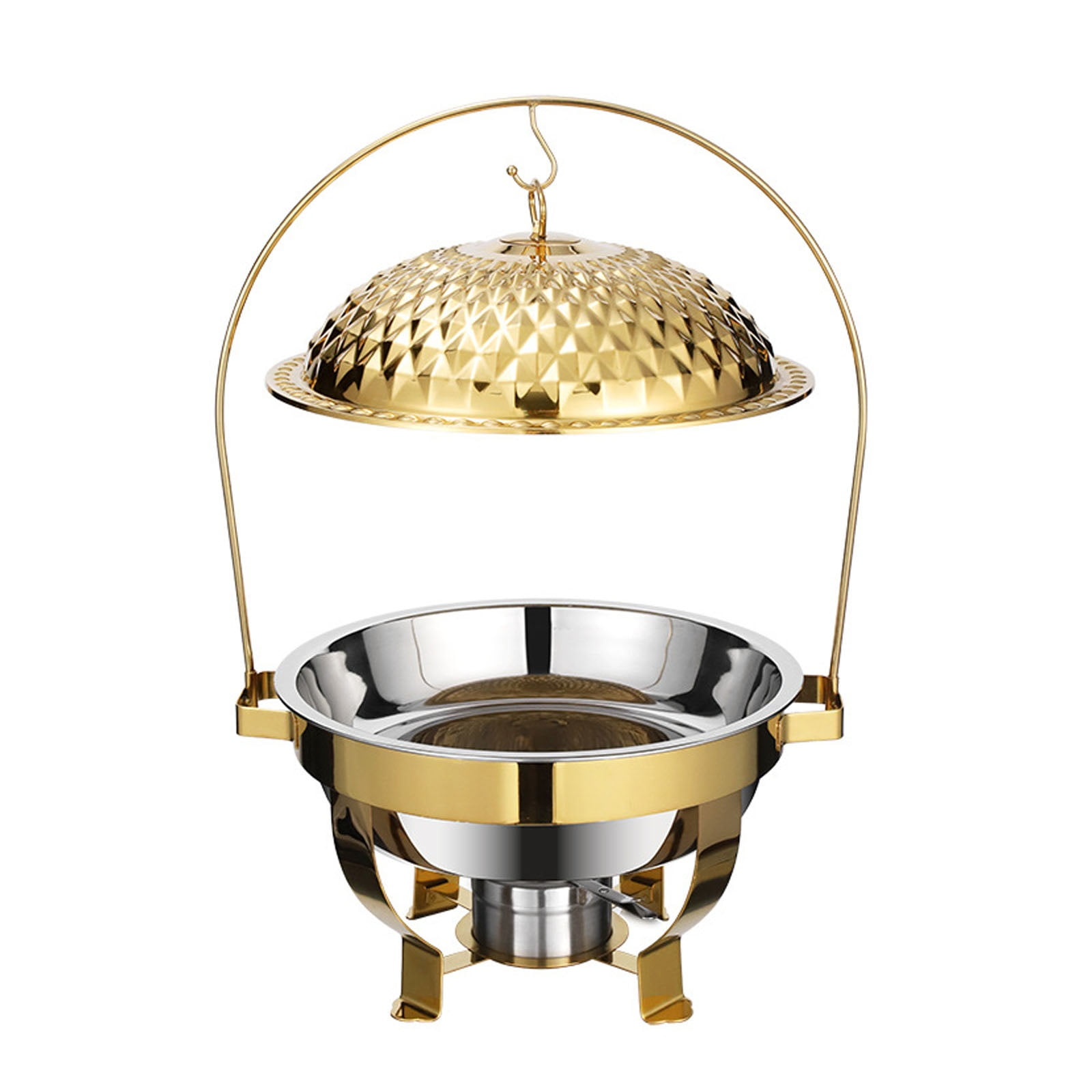 Catering Buffet Warmer Set,Food Warmer Chafing Dish with Hanging Cover, Stainless Steel Portable ...