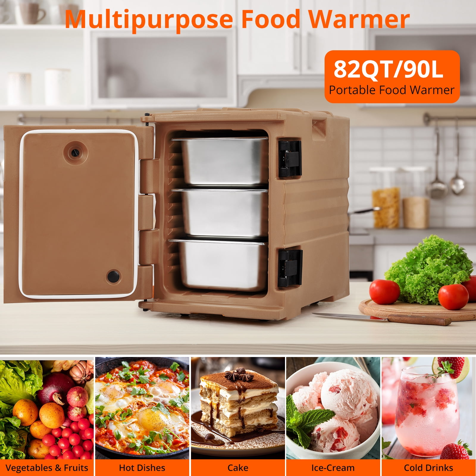 Catering Food Warmers Insulated Food 82Qt Capacity Food Warmers for ...