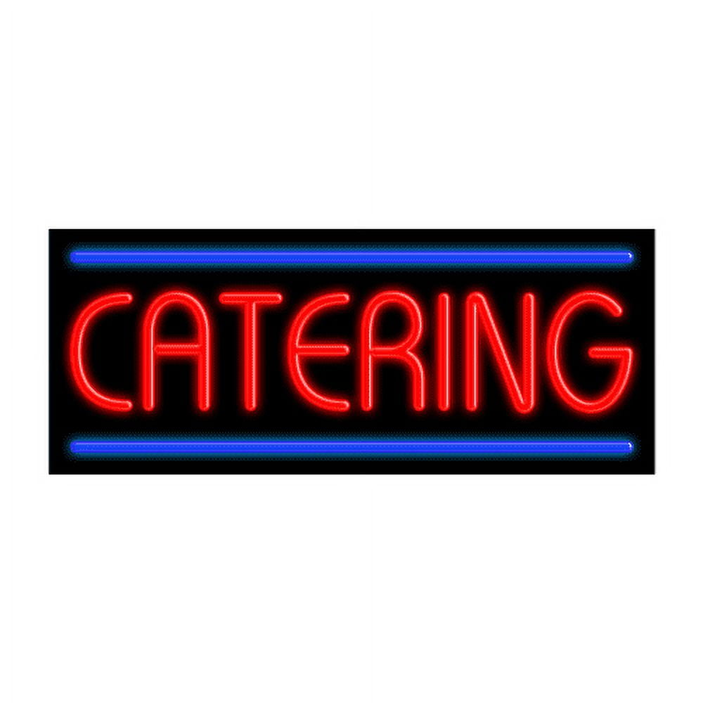 Catering-Glass Neon Sign Made in USA - Walmart.com
