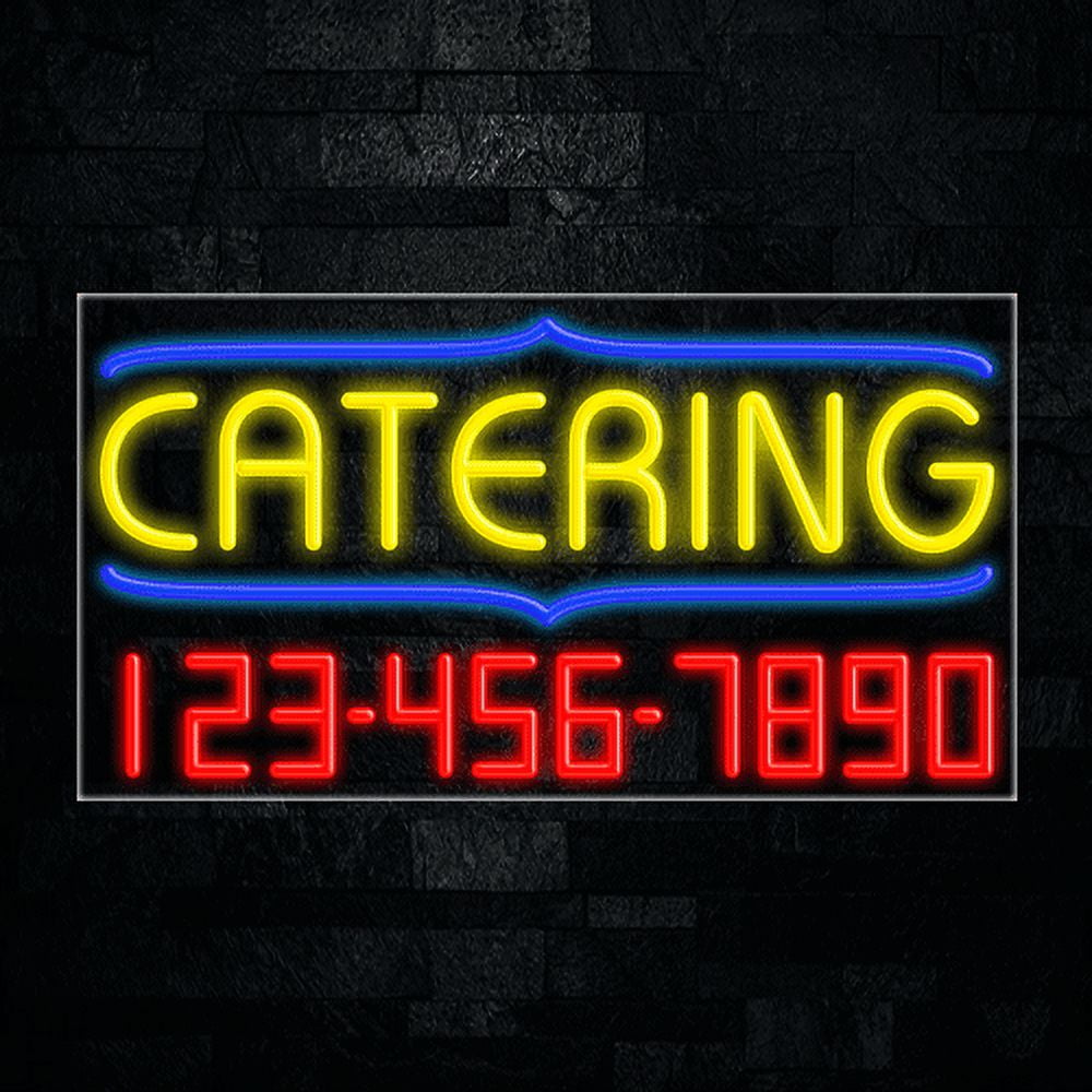Catering LED Neon Sign 33"L x 18"H #35022 - Walmart.com