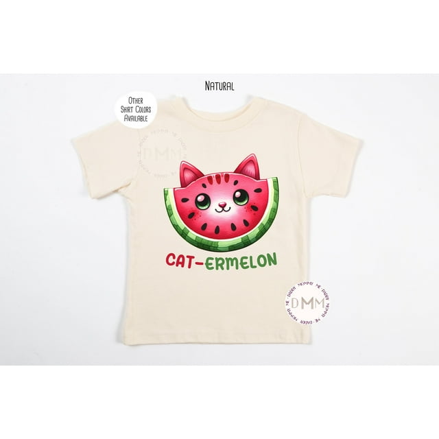 Catermelon Toddler T-Shirt, Funny Watermelon Toddler T-Shirt, Funny Cat ...