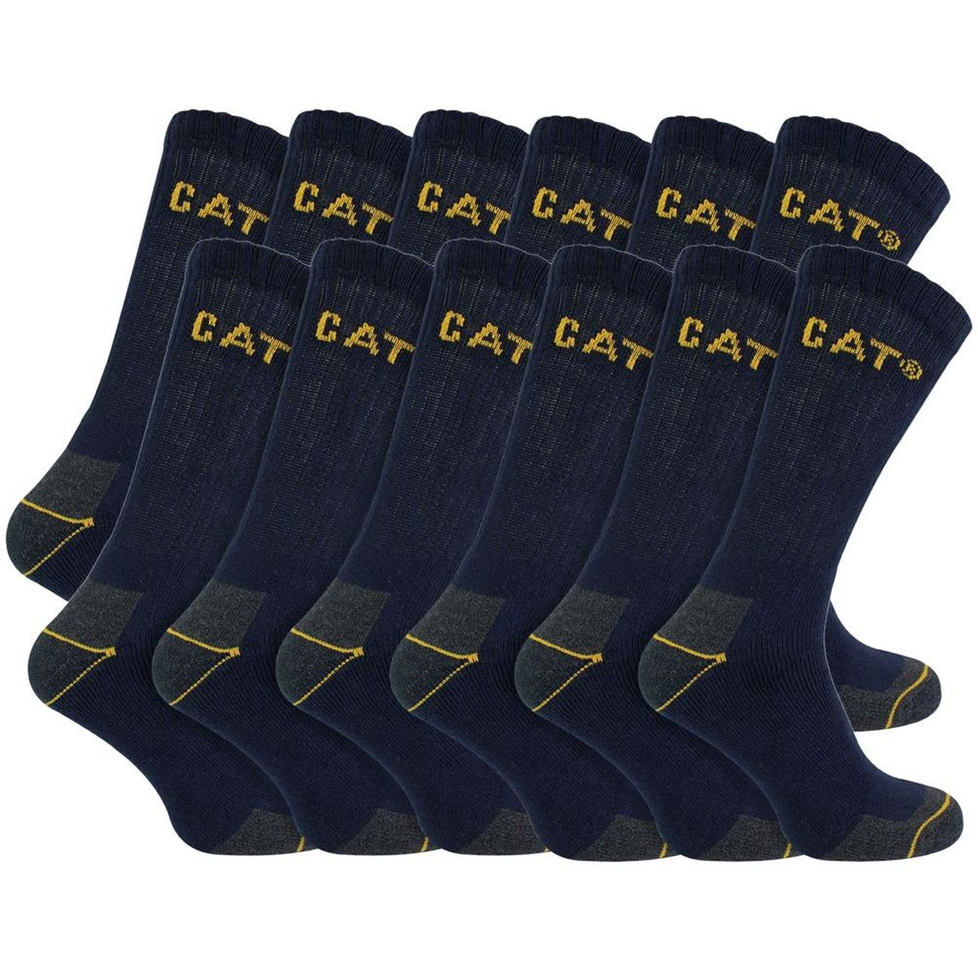Caterpillar - 12 Pack Unisex Heavy Duty Work Socks for Boots - Walmart.com