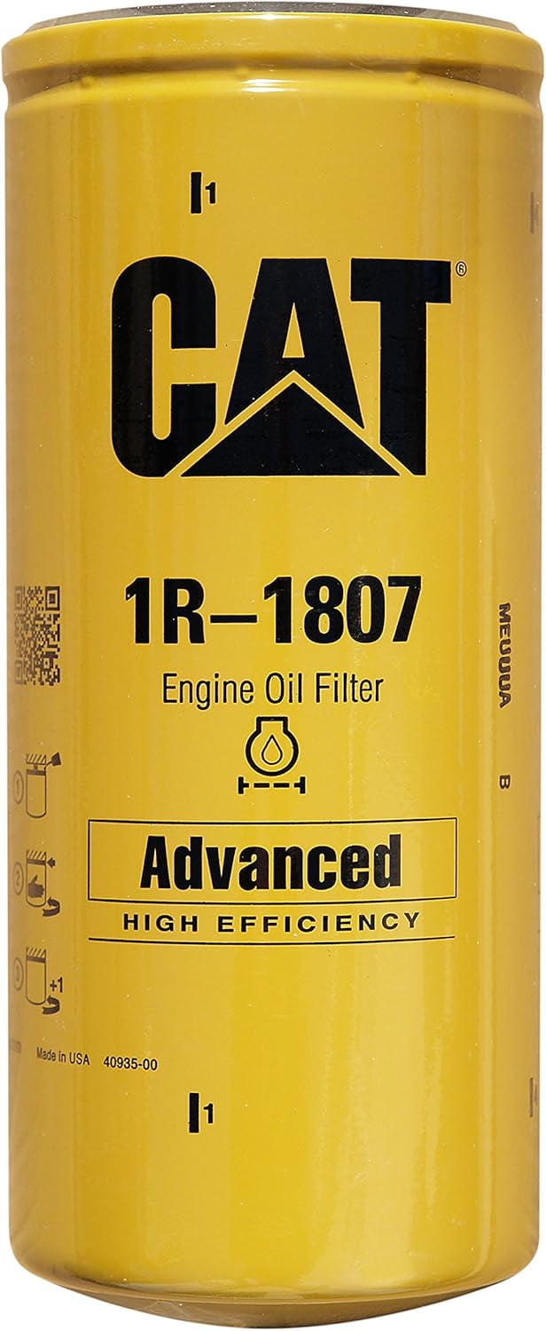 Caterpillar 1R-1807 Advanced High Efficiency Oil Filter (Pack of 2 ...