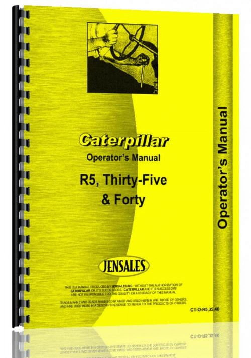 Caterpillar 35 Crawler Operators Manual - Walmart.com