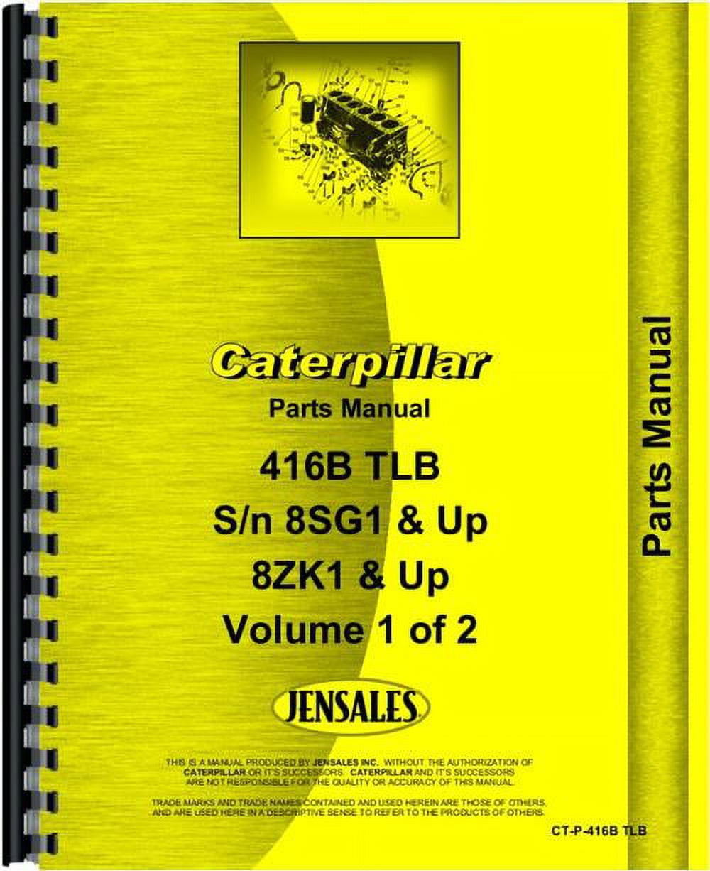 Caterpillar 416B Tractor Loader Backhoe Parts Manual - Walmart.com