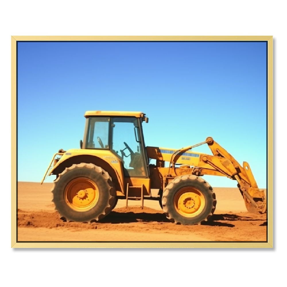 Caterpillar 416C Backhoe Wall Decor Art Print Poster - Walmart.com