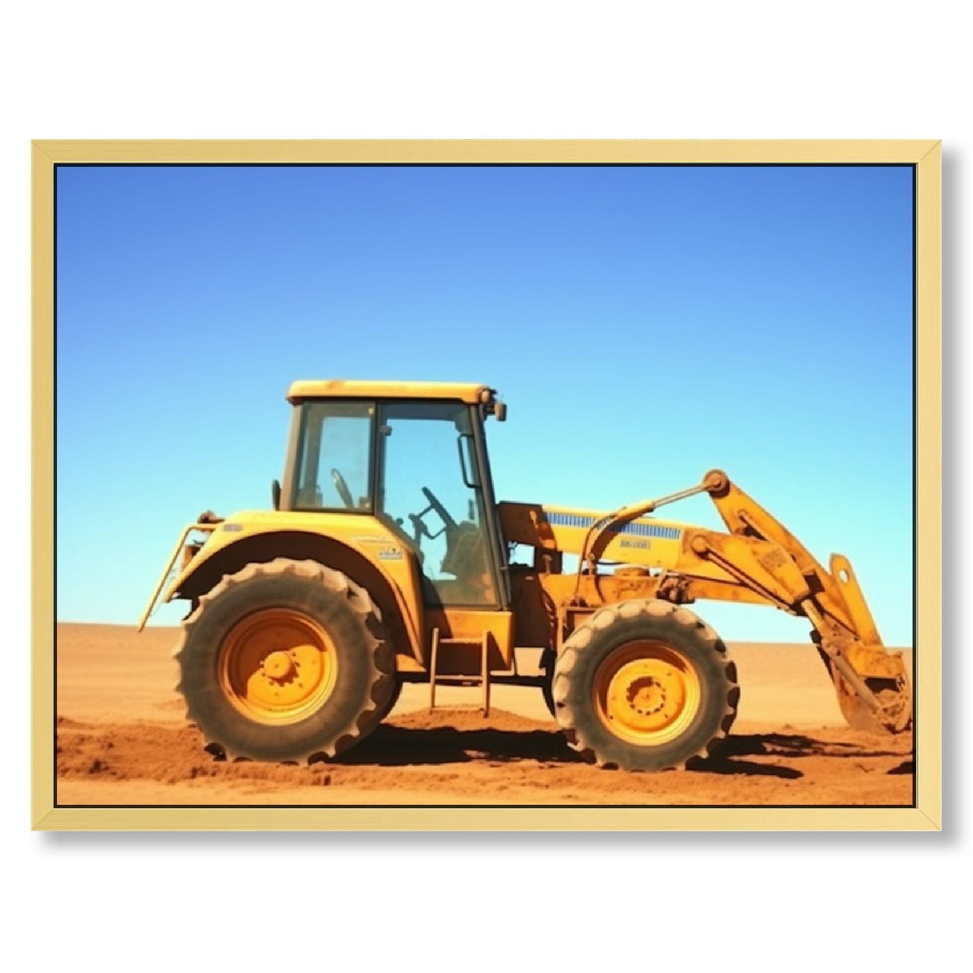 Caterpillar 416C Backhoe Wall Decor Art Print Poster - Walmart.com