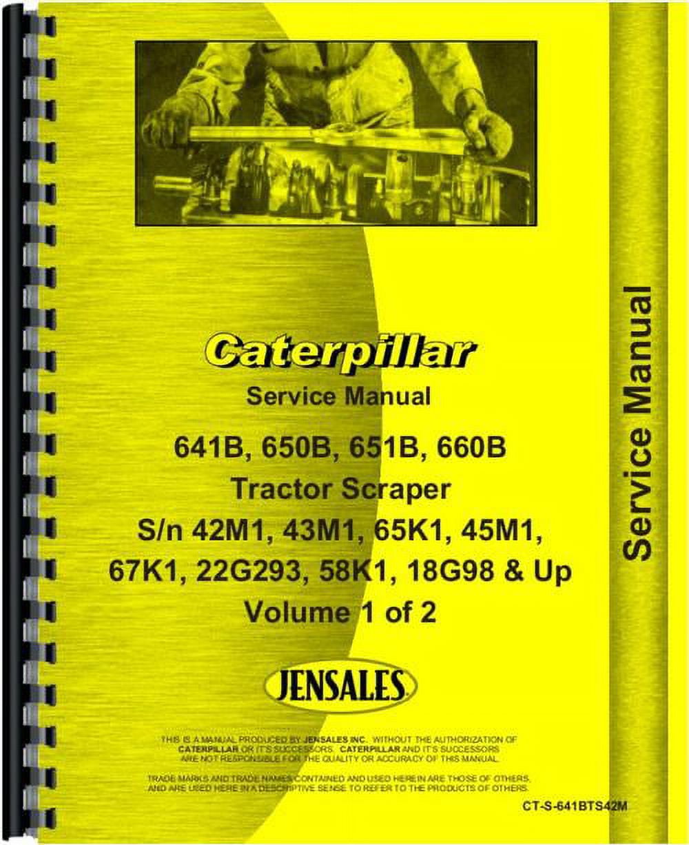 Caterpillar 660B Tractor Scraper Service Manual - Walmart.com