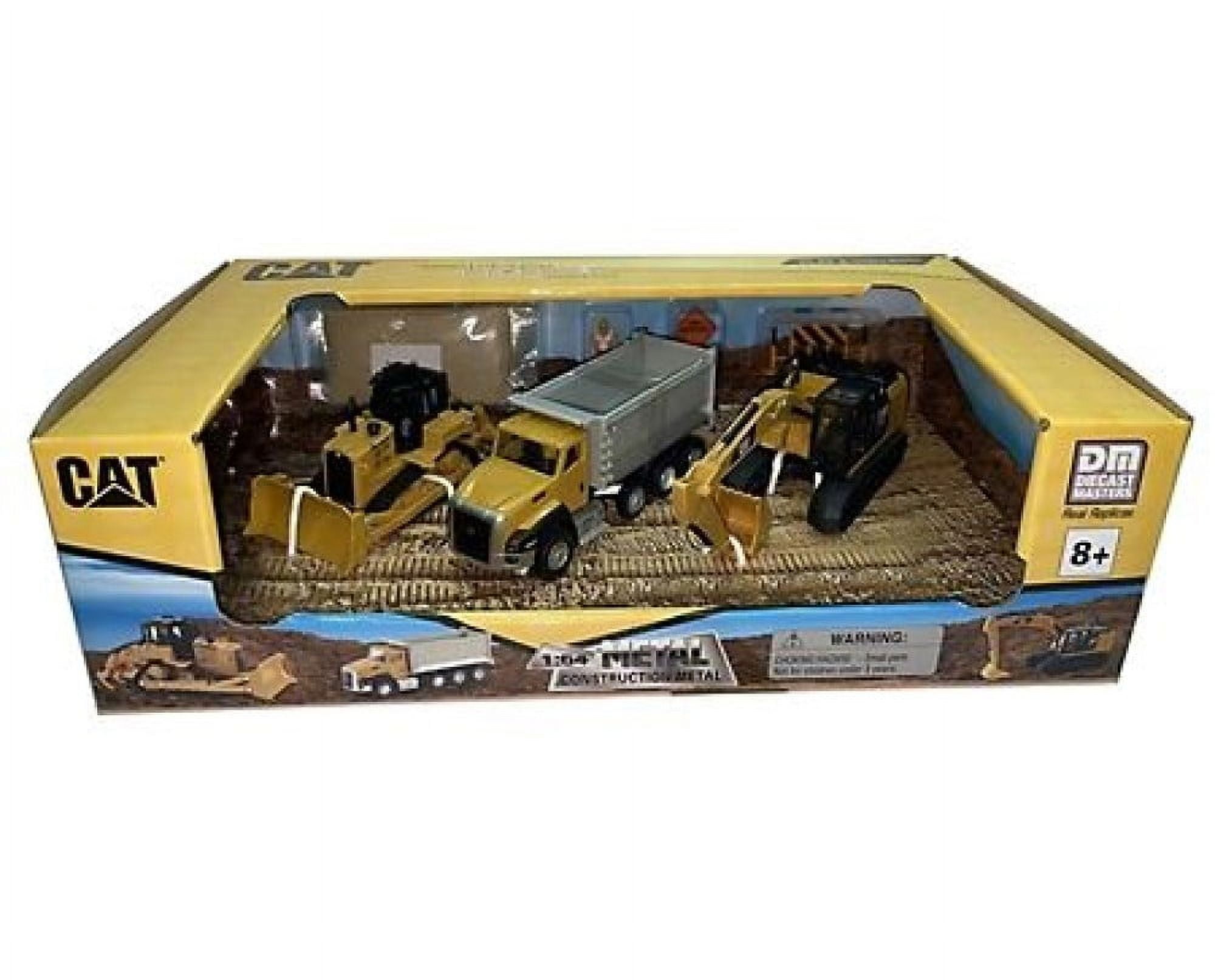 Caterpillar 85992 1:64 CAT Diecast Excavator Bulldozer Dump Truck ...
