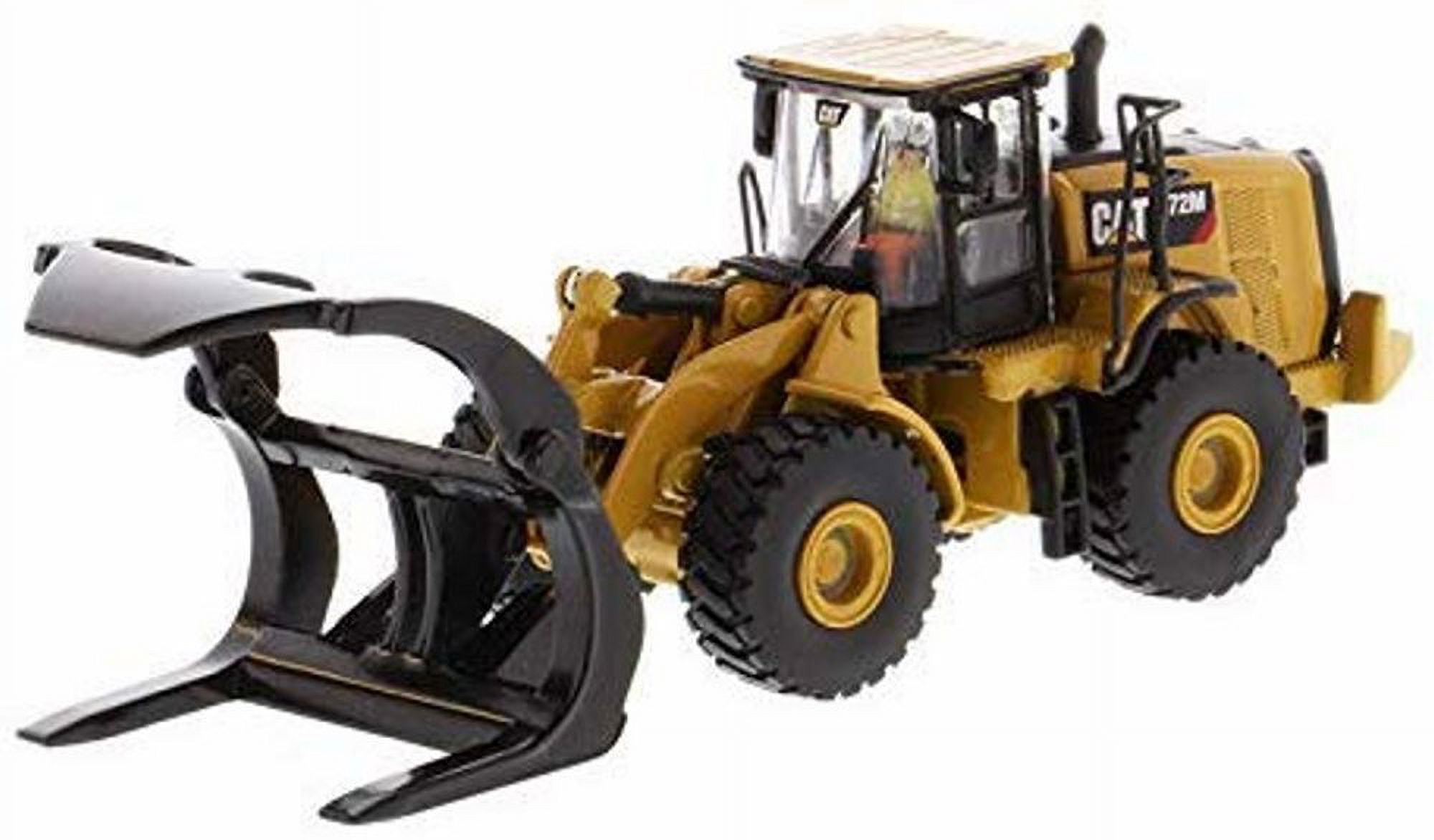 Caterpillar 972M Wheel Loader with Log Fork and Operator, Yellow ...