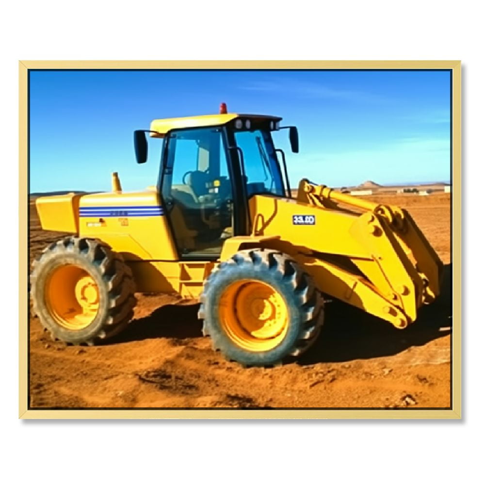 Caterpillar Backhoe Equipment Wall Decor Art Print Poster - Walmart.com