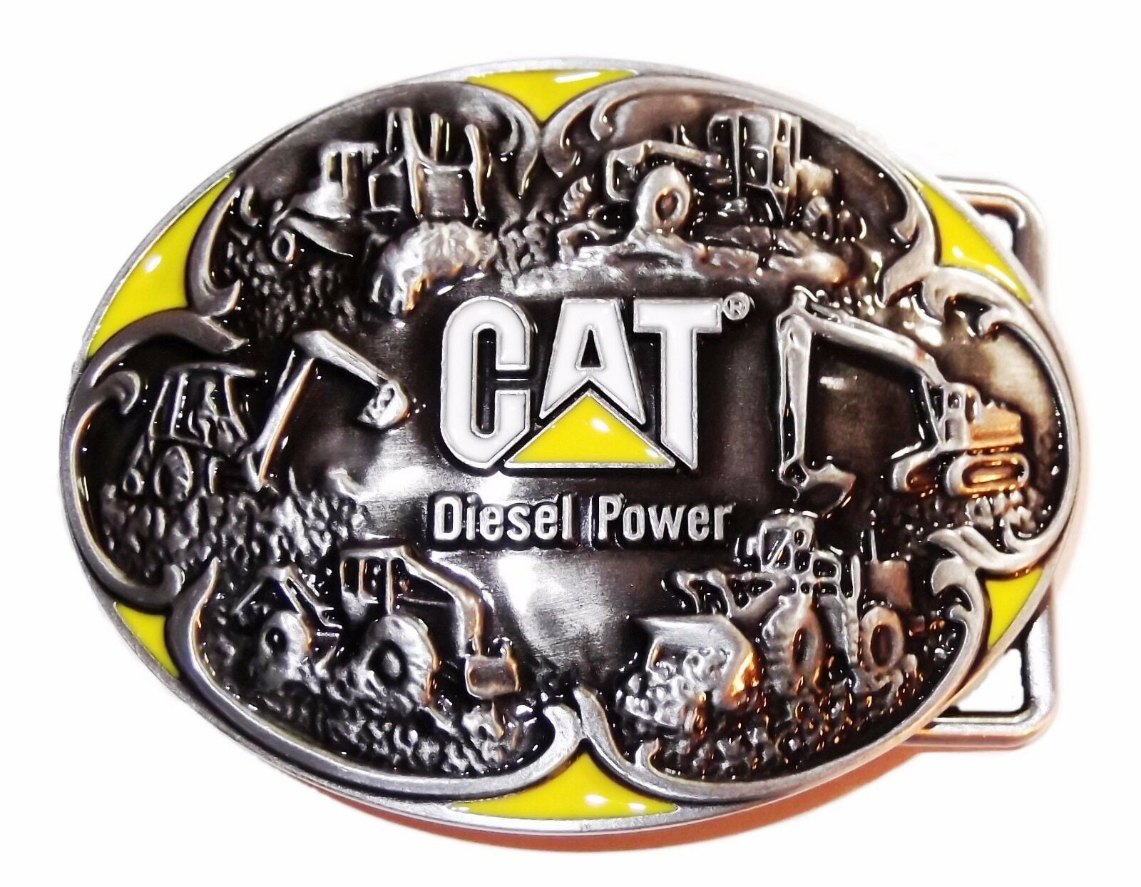 Caterpillar CAT Diesel Power Metal w/ Enamel Accents Belt Buckle ...