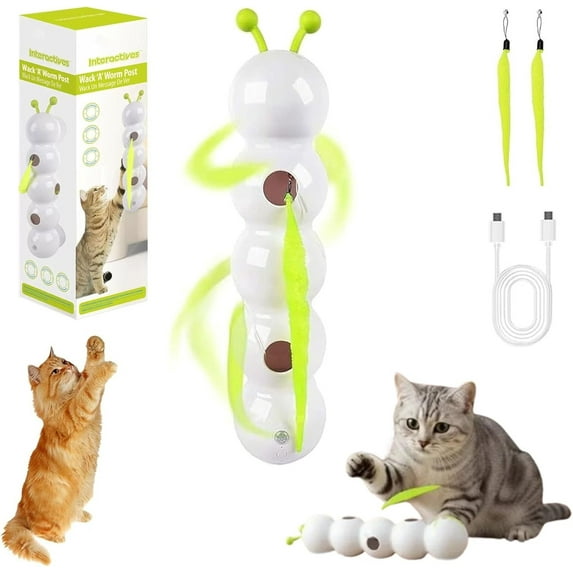 Caterpillar Cat Toy,Interactive Smart Cat Toy, Whirlie Fun Smart Motion ...