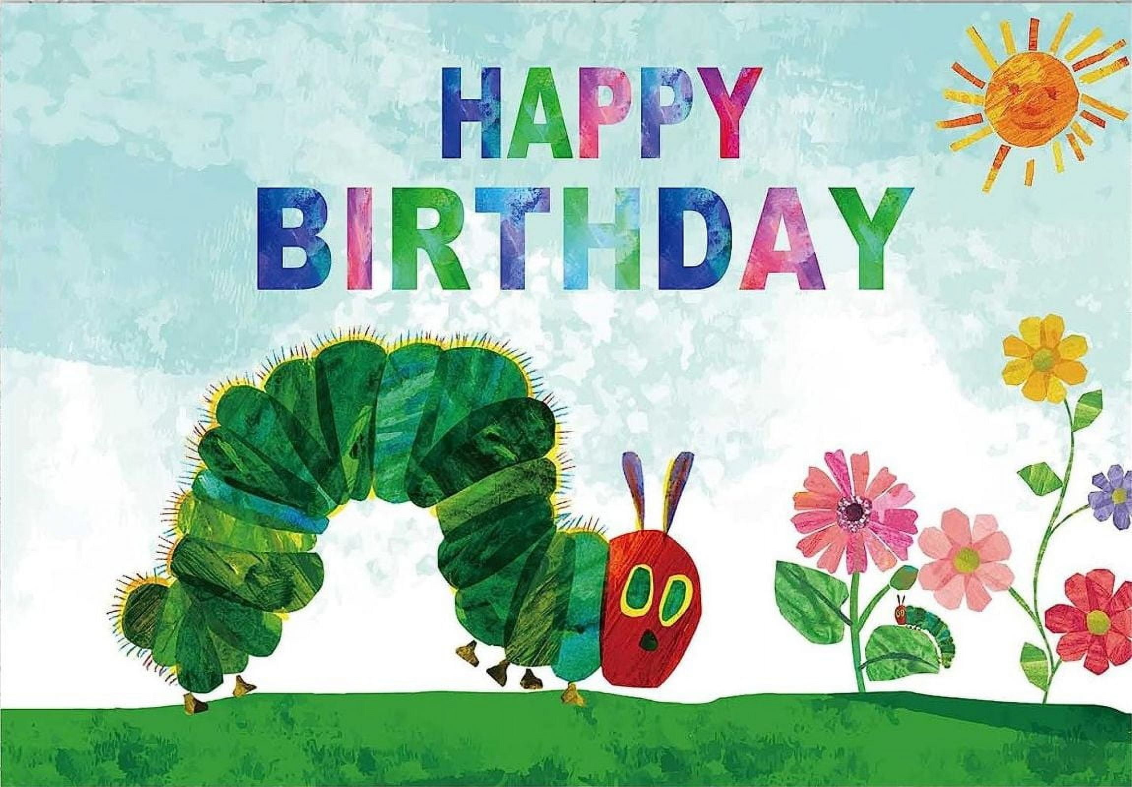 Caterpillar Custom Birthday Backdrop Background Flowers Photography ...