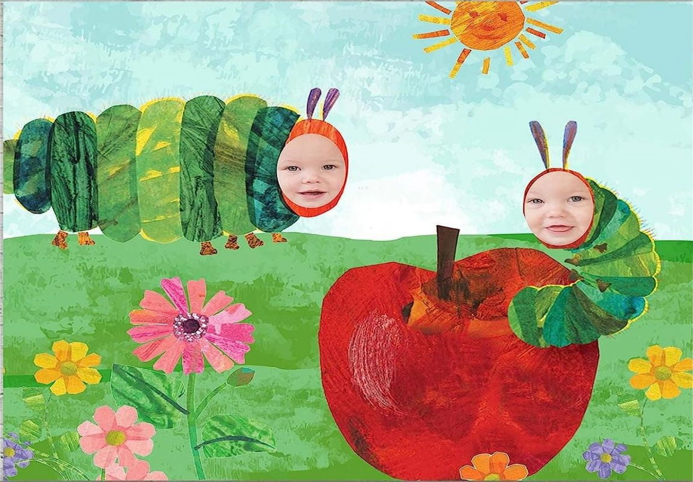 Caterpillar Custom Birthday Backdrop Background Flowers Photography ...