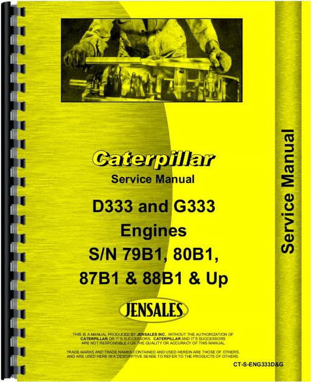 Caterpillar G333 Engine Service Manual - Walmart.com
