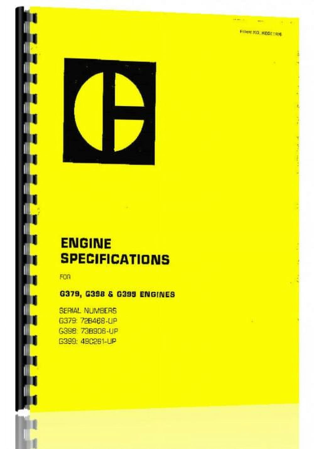 Caterpillar G398 Engine Service Manual - Walmart.com