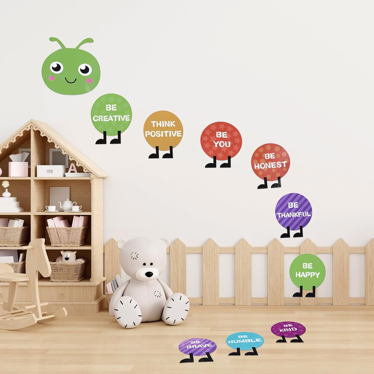 Caterpillar Hopscotch Game Floor Sticker, Floor Decals, Wall Sensory ...