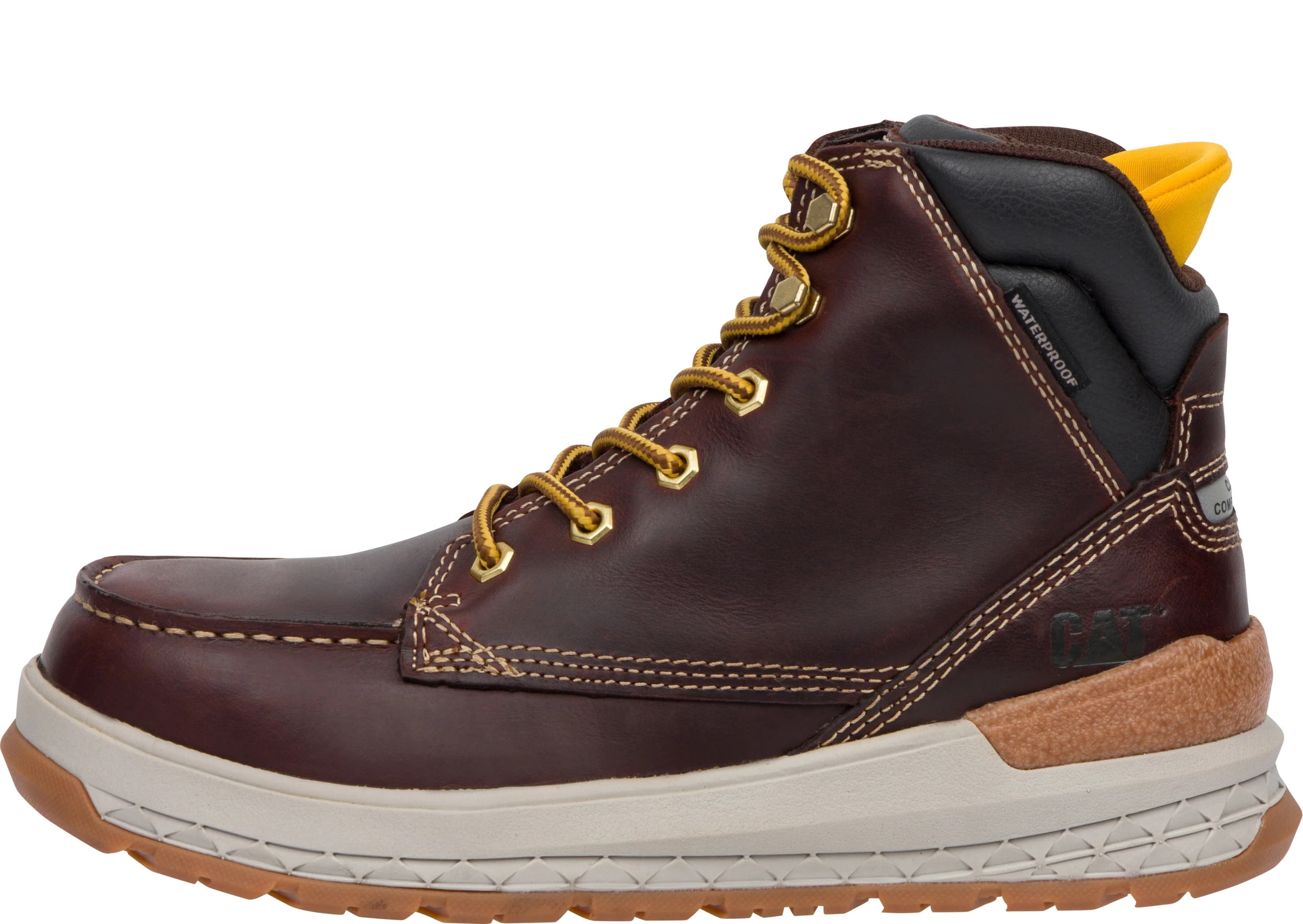 Caterpillar Impact Composite Toe Friar Brown - Walmart.com