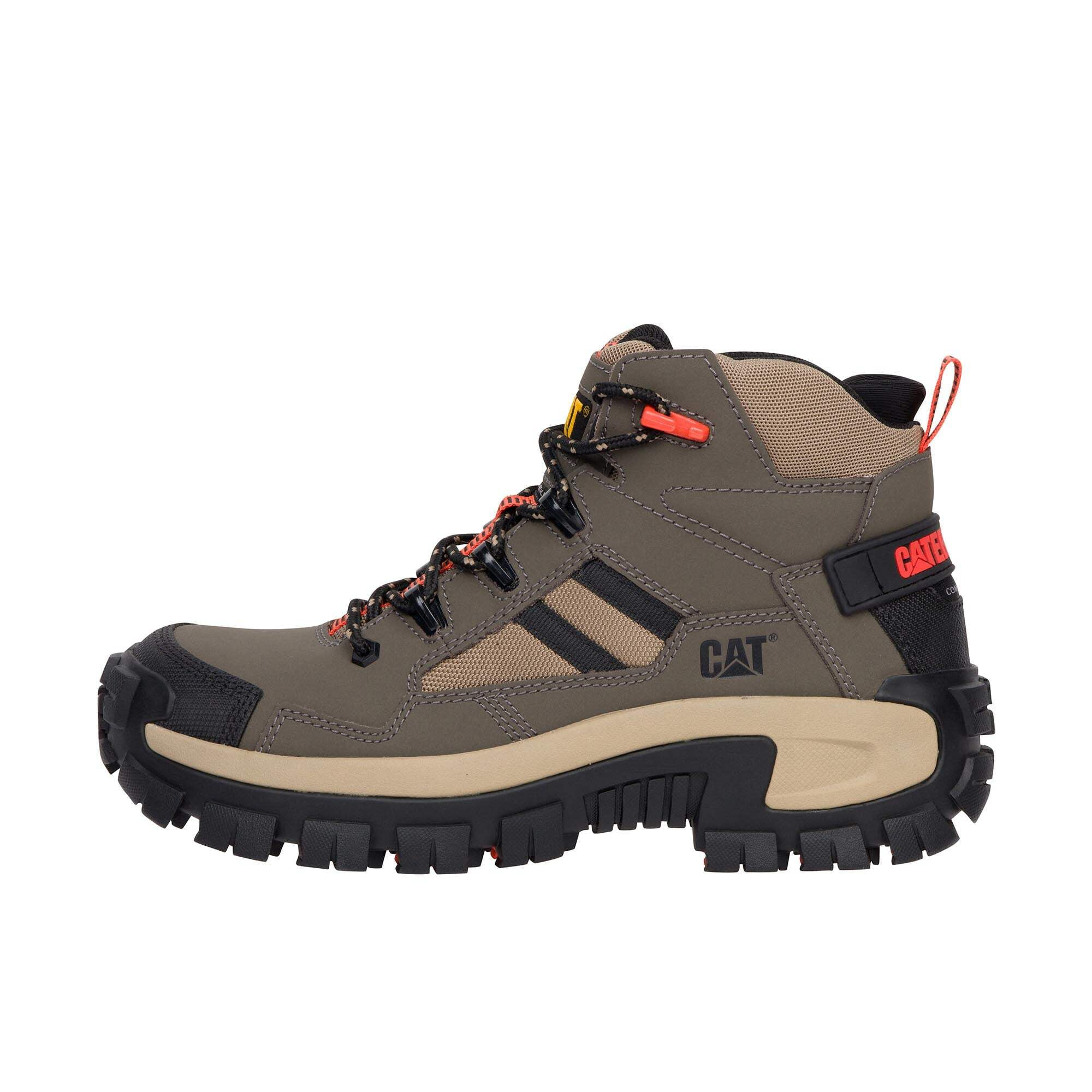 Caterpillar Invader Mid Vent Composite Toe Work Boot Beige | P91666 ...