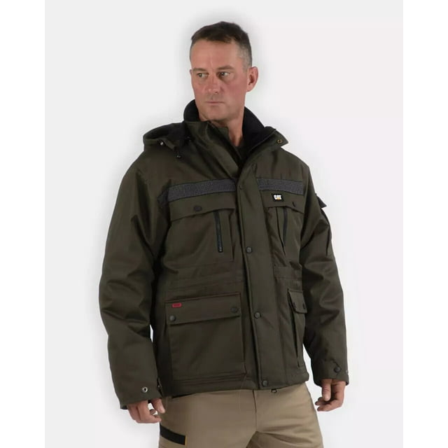 Caterpillar Men's Heavy Insulated Parka XL Army Moss - Walmart.com