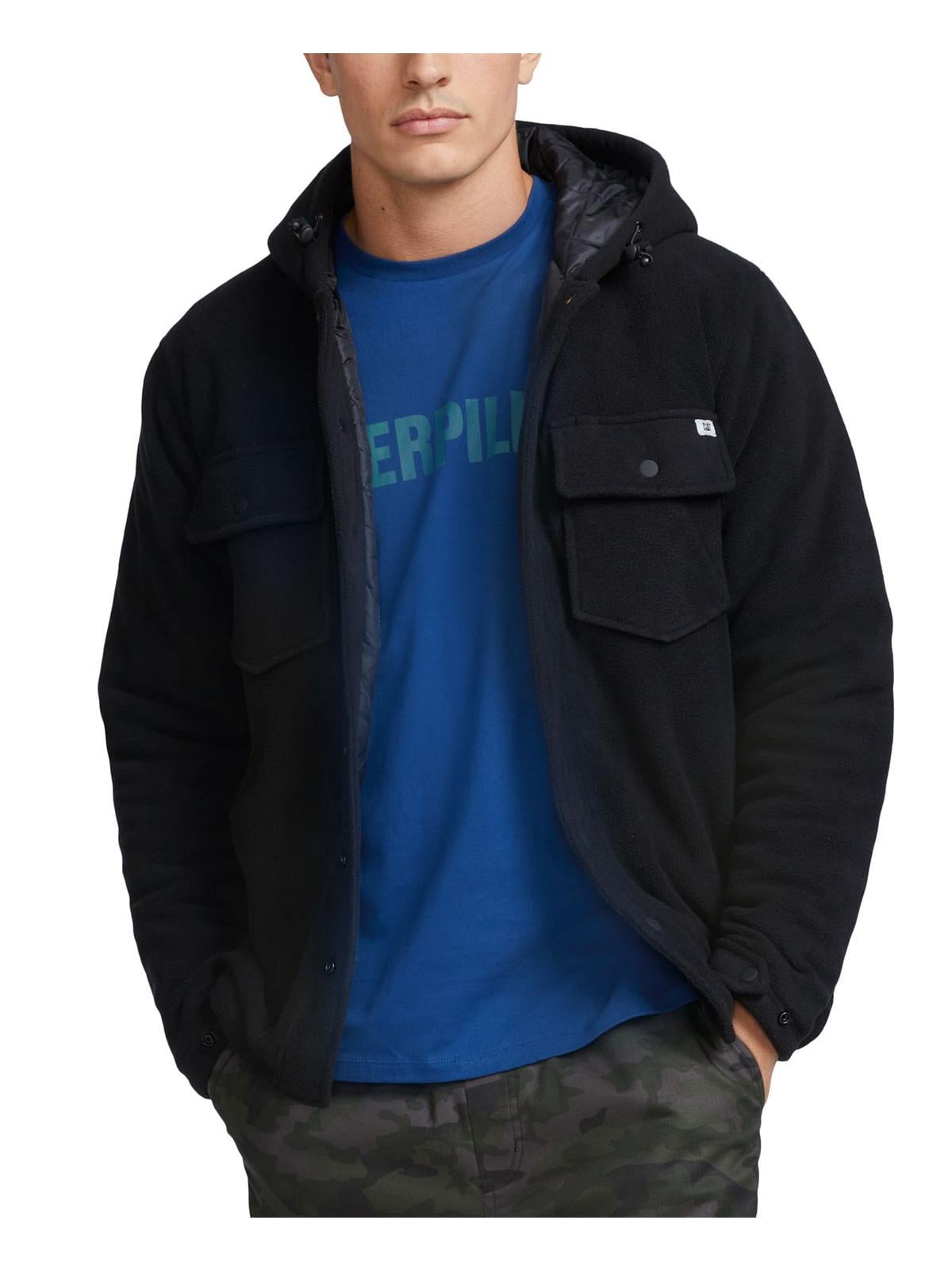 Caterpillar Mens Fleece Warm Shirt Jacket - Walmart.com