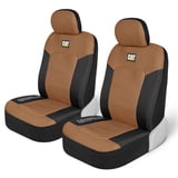 Caterpillar, Car Seat Covers, MeshFlex 2-Tone Front Set, Beige & Black ...