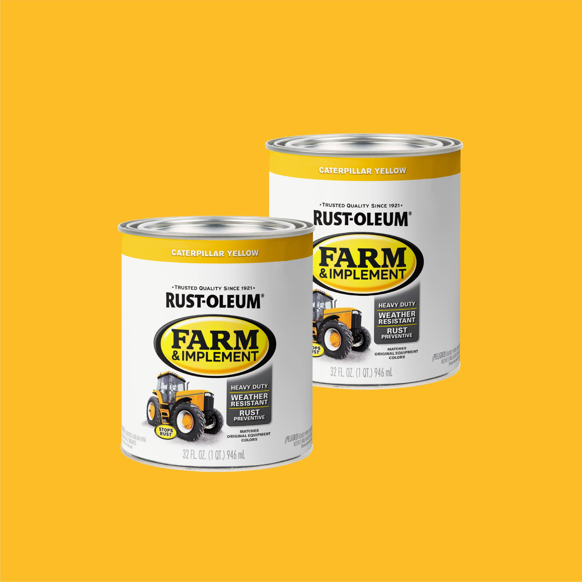 2 Pack, Caterpillar Yellow , Rust-Oleum Specialty Gloss Farm and ...