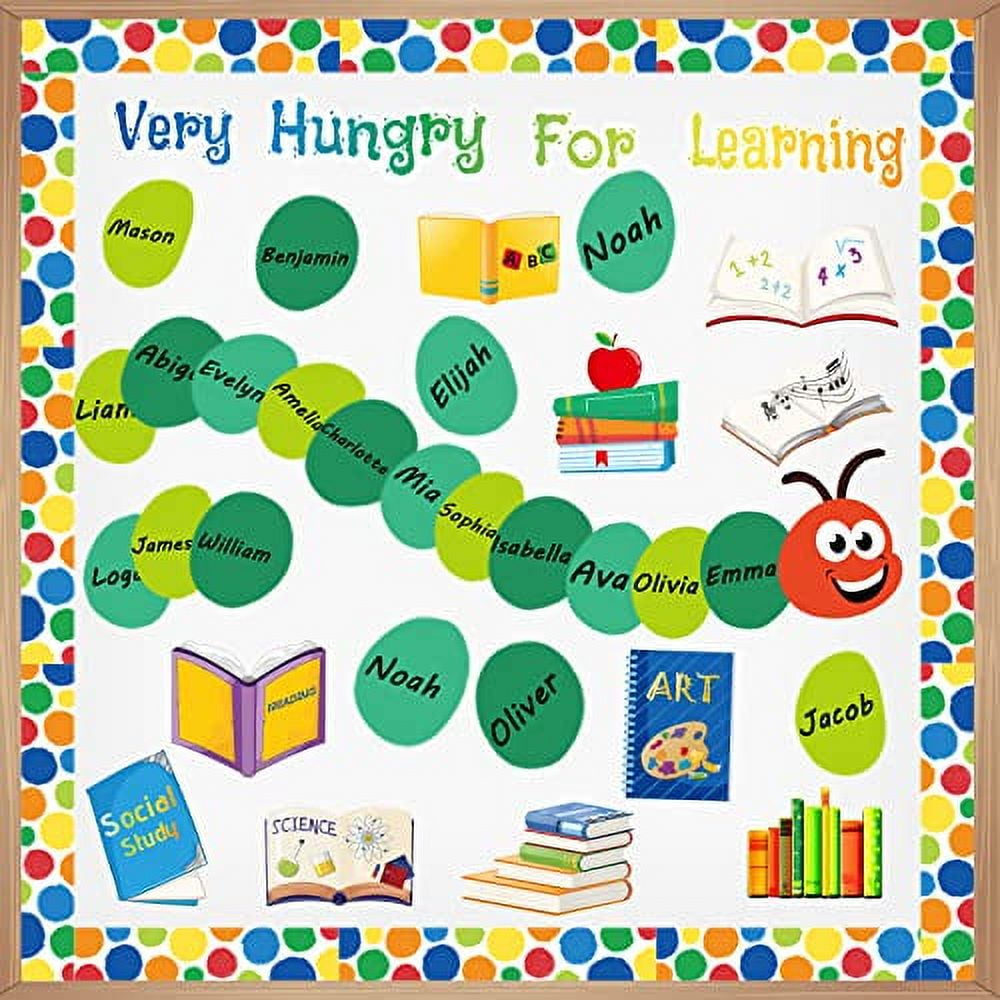 Caterpillars Bulletin Board Decoration .. Set Mix Caterpillar Cut-Outs ...