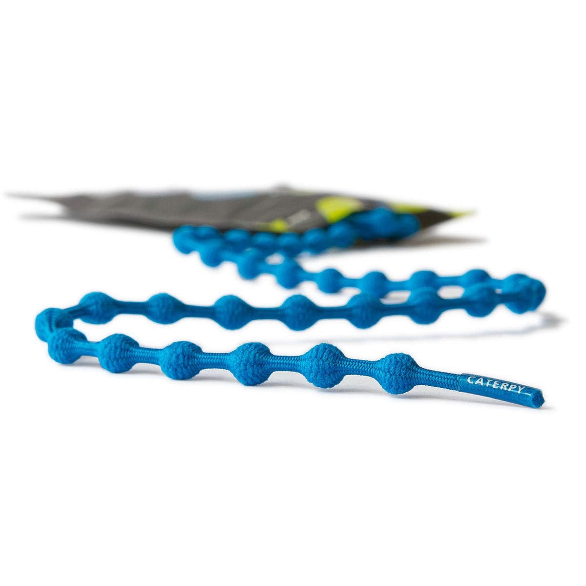 Caterpy Run - The Ultimate Elastic No Tie Shoelaces for Adults and Kids (Tropical Blue, Standard ...