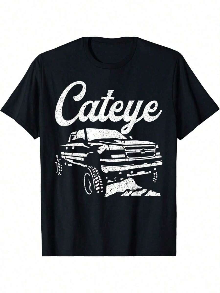 Cateye Chevys Truck T-Shirt,Loose-Fit Unisex Style T-Shirts,Casual T ...
