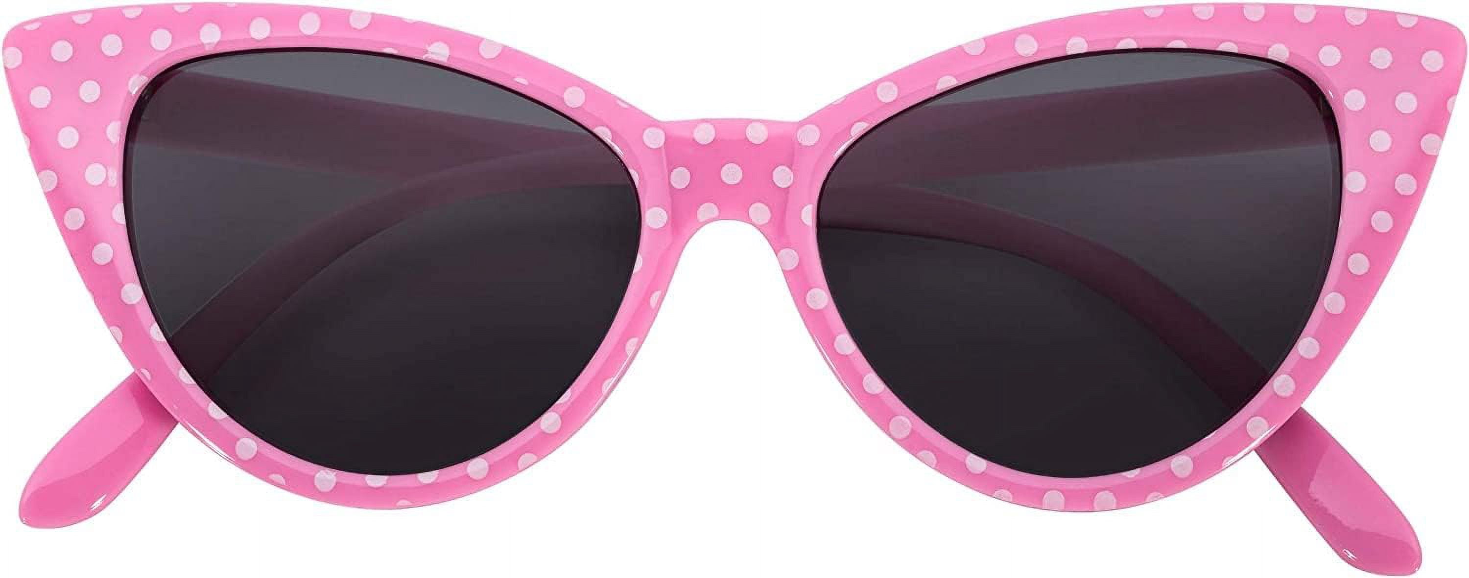 Cateye Sunglasses for Women, Classic Vintage High Pointed Winged 1950s ...