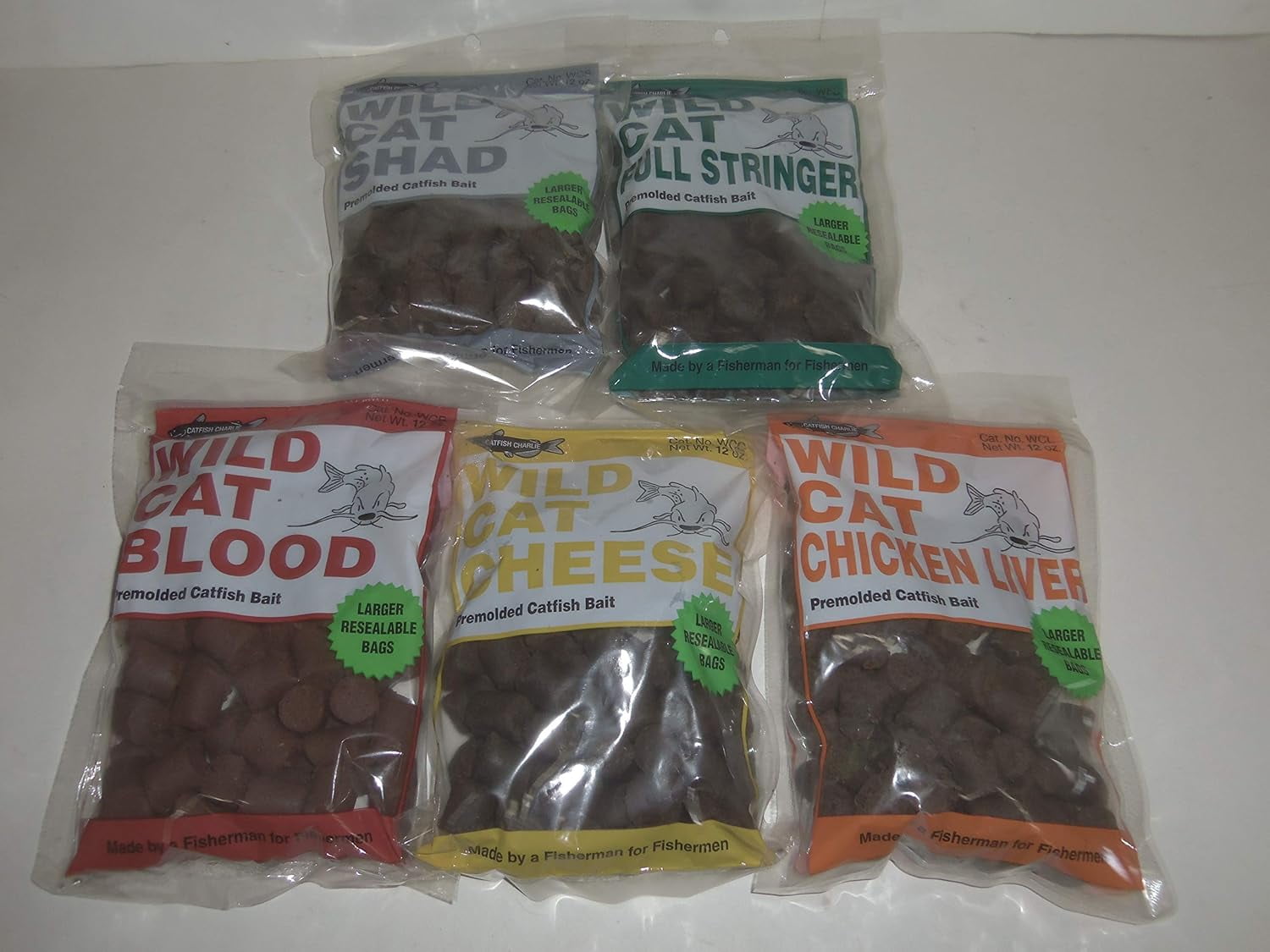 Catfish Charlie Dough Balls, 5 Piece Variety Pack, Blood, Cheese ...